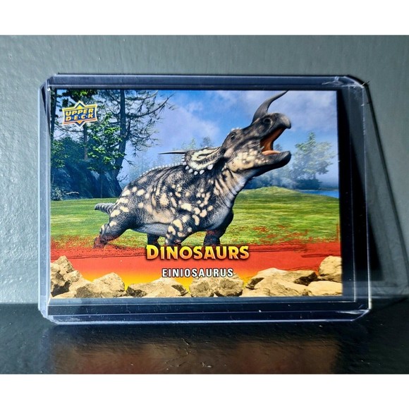 Other | 215 Upper Deck Dinosaurs Einiosaurus Extinction Red Parallel 70 ...
